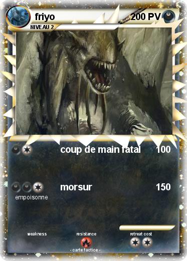 Pokémon friyo - coup de main fatal - Ma carte Pokémon