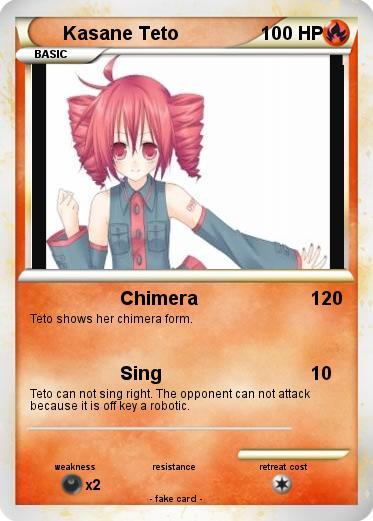 Pokémon Kasane Teto 33 33 - Chimera - My Pokemon Card