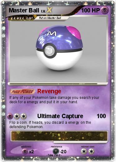 Pokémon Master Ball 76 76 - Revenge - My Pokemon Card