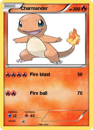 Pokémon Charmander 2316 2316 - Fire blast - My Pokemon Card