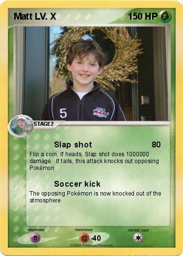 Pokémon Matt LV X - Slap shot - My Pokemon Card