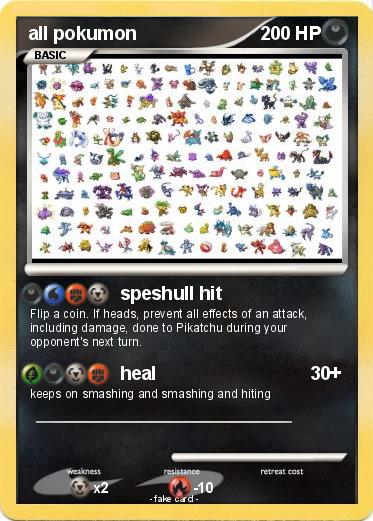 Pokémon all pokumon - speshull hit - My Pokemon Card