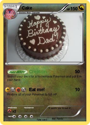 Pokémon Cake 296 296 - Creation - My Pokemon Card