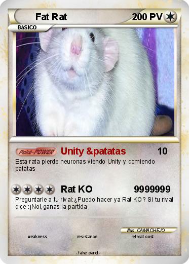 Pokémon Fat Rat 6 6 - Unity &patatas - Mi carta pokémon