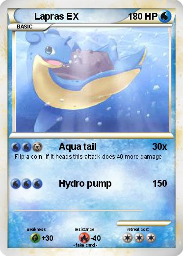 Pokémon Lapras EX 16 16 - Aqua tail - My Pokemon Card