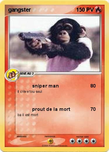 Pokémon gangster 11 11 - sniper man - Ma carte Pokémon