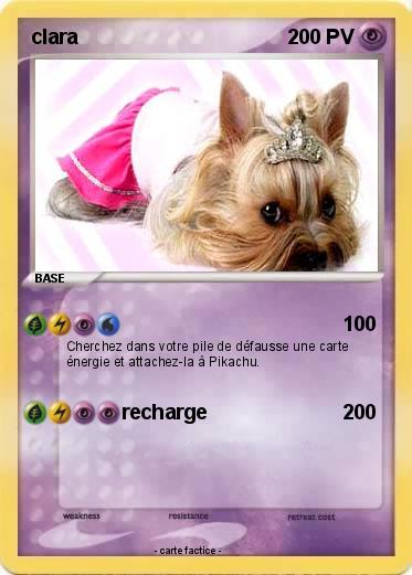 Pokémon clara 125 125 - recharge - Ma carte Pokémon