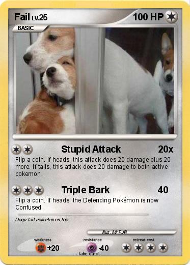 Pokémon Fail 67 67 - Stupid Attack - My Pokemon Card