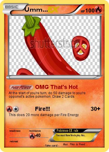 Pokémon Umm 21 21 - OMG That's Hot - My Pokemon Card