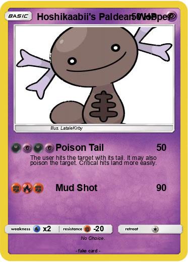 Pokémon Hoshikaabii s Paldean Wooper - Poison Tail - My Pokemon Card