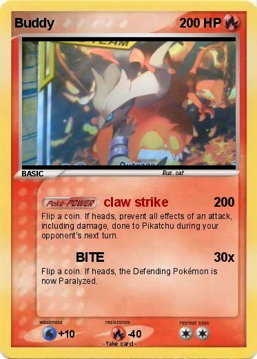 Pokémon Buddy 402 402 - claw strike - My Pokemon Card