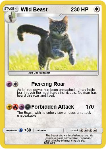 Pokémon Wild Beast 2 3 3 - Piercing Roar - My Pokemon Card