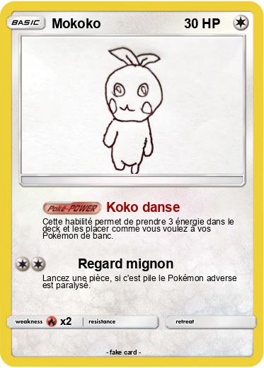 Pokémon Mokoko - Koko danse - My Pokemon Card