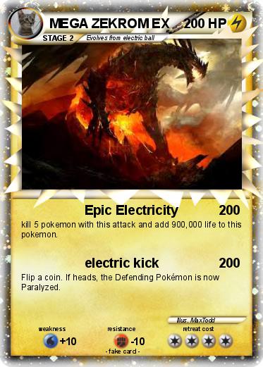 Pokémon MEGA ZEKROM EX 15 15 - Epic Electricity - My Pokemon Card