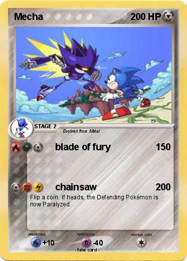 Pokémon Mecha 699 699 - blade of fury - My Pokemon Card
