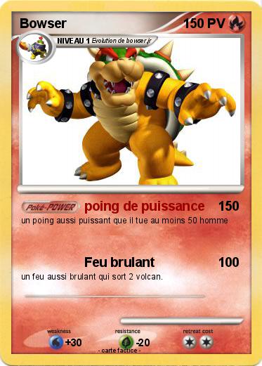 Pokémon Bowser 4473 4473 - poing de puissance - Ma carte Pokémon