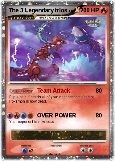 Pokémon The 3 Legendary trios - Team Attack - My Pokemon Card