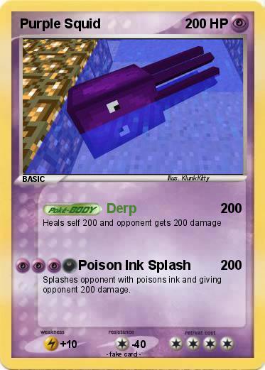 Pokémon Purple Squid - Derp - My Pokemon Card