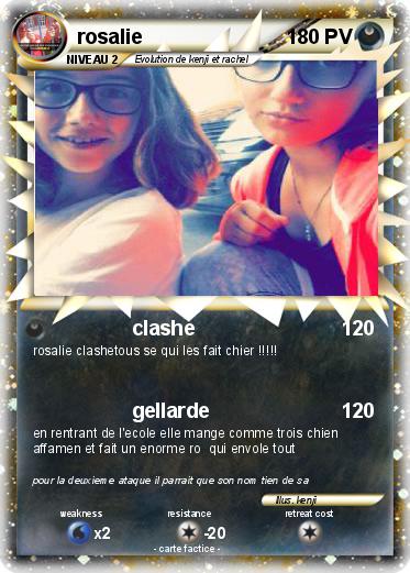 Pokémon rosalie 28 28 - clashe - Ma carte Pokémon