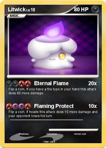 Pokémon Litwick 69 69 - Eternal Flame - My Pokemon Card