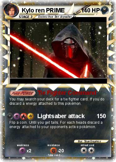 Pokémon Kylo ren PRIME - Tie Fighter Command - My Pokemon Card