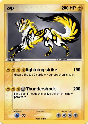 Pokémon zap 343 343 - lightning strike - My Pokemon Card