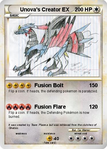 Pokémon Unova s Creator EX - Fusion Bolt - My Pokemon Card