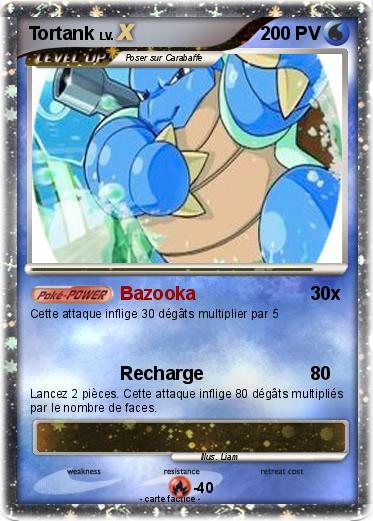 Pokémon Tortank 262 262 - Bazooka - Ma carte Pokémon