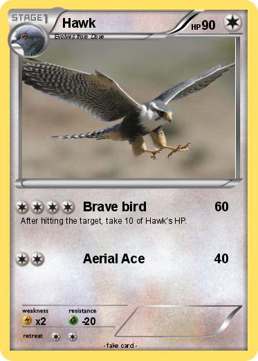 Pokémon Hawk 78 78 - Brave bird - My Pokemon Card