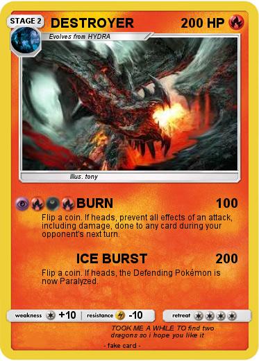 Pokémon DESTROYER 1189 1189 - BURN - My Pokemon Card