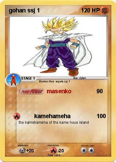 Pokémon gohan ssj 1 2tJM - masenko - My Pokemon Card