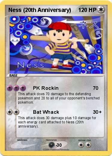 Pokémon Ness 20th Anniversary - PK Rockin - My Pokemon Card