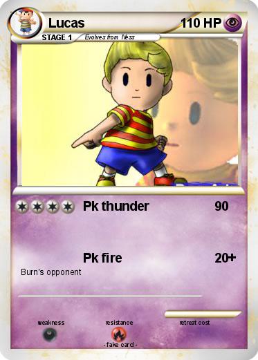 Pokémon Lucas 1260 1260 - Pk thunder - My Pokemon Card
