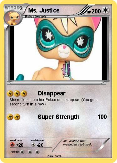 Pokémon Ms Justice - Disappear - My Pokemon Card