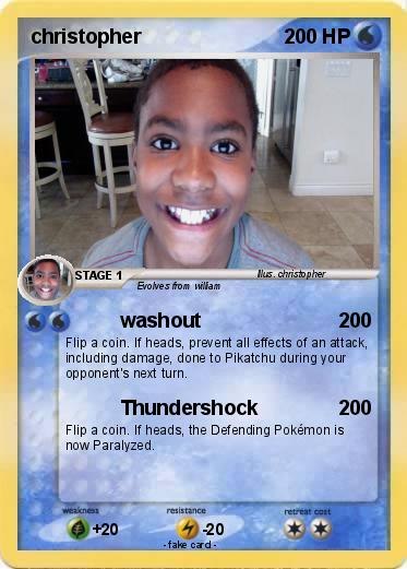 Pokémon christopher 198 198 - washout - My Pokemon Card