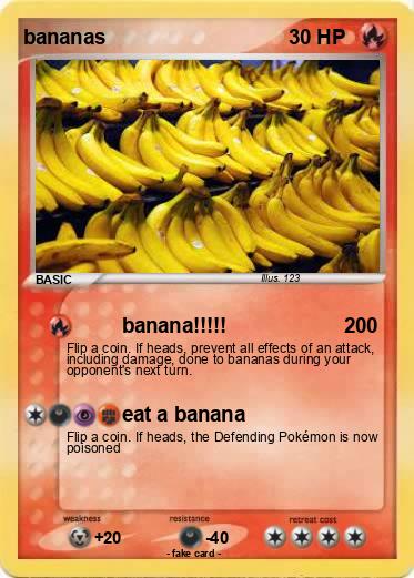 Pokémon bananas 74 74 - banana!!!!! - My Pokemon Card