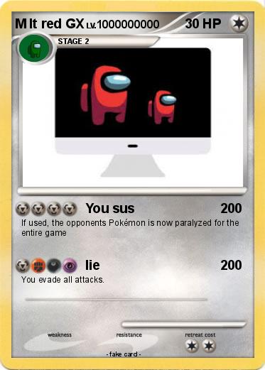 Pokémon M It red GX - You sus - My Pokemon Card