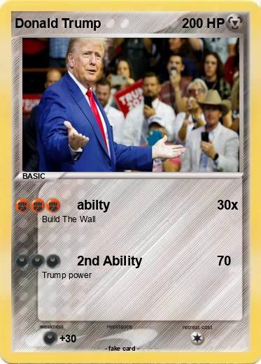 Pokémon Donald Trump 5275 5275 - abilty - My Pokemon Card