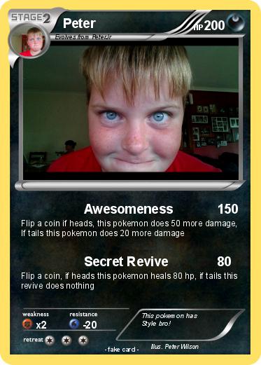 Pokémon Peter 1319 1319 - Awesomeness - My Pokemon Card