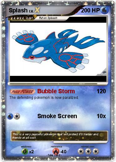Pokémon Splash 157 157 - Bubble Storm - My Pokemon Card