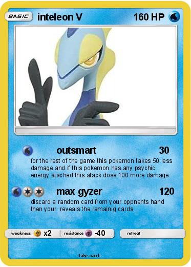 Pokémon inteleon V - outsmart - My Pokemon Card
