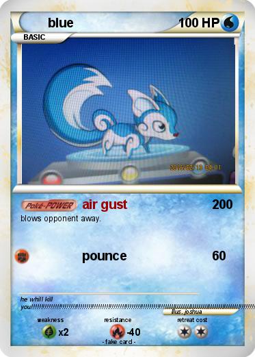 Pokémon blue 3312 3312 - air gust - My Pokemon Card
