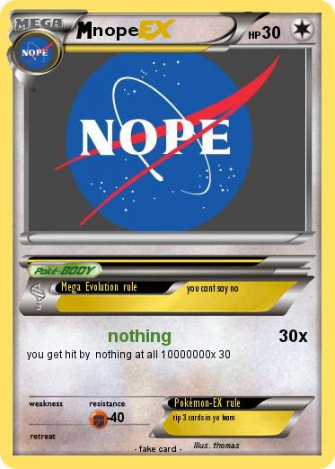Pokémon nope 87 87 - nothing - My Pokemon Card