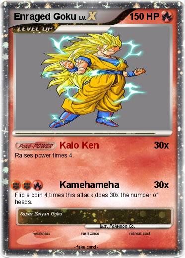 Pokémon Enraged Goku - Kaio Ken - My Pokemon Card