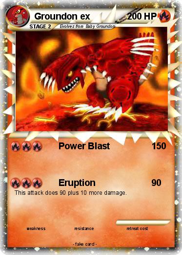 Pokémon Groundon ex 17 17 - Power Blast - My Pokemon Card