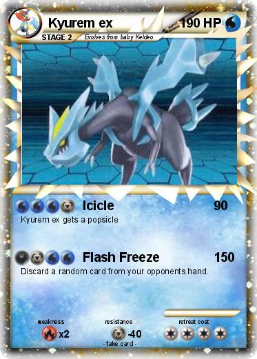 Pokémon Kyurem ex 222 222 - Icicle - My Pokemon Card