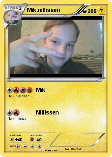 Pokémon Mik nillissen 1 1 - Mik - My Pokemon Card
