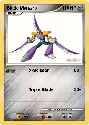 Pokémon Blade Man - X-Scissor - My Pokemon Card
