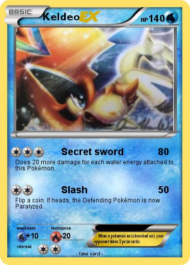 Pokémon Keldeo 1752 1752 - Secret sword - My Pokemon Card