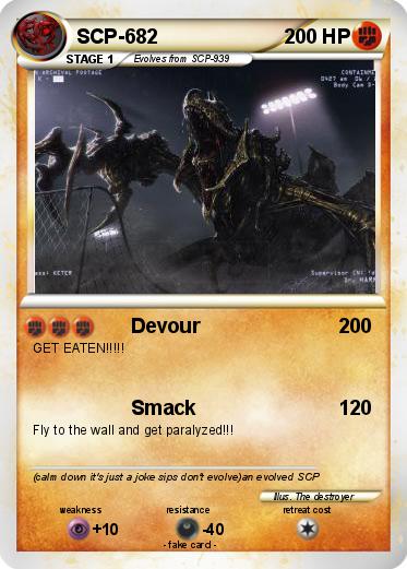 Pokémon SCP 682 18 18 - Devour - My Pokemon Card